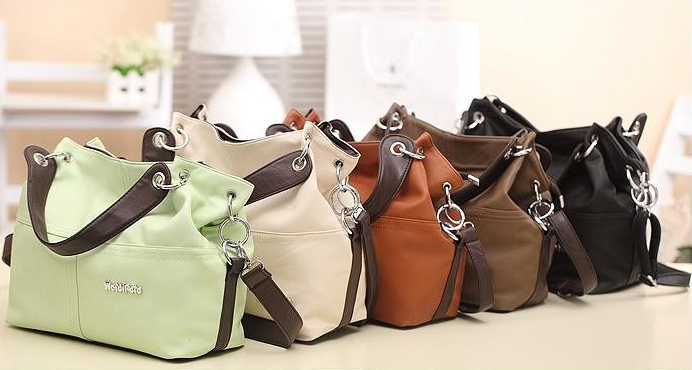 Retro Vintage Women's Leather Handbag Tote Trendy Shoulder Bags ...