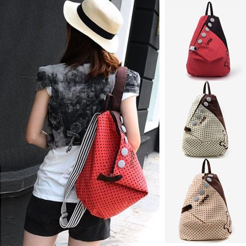 Girls Vintage Canvas Backpack on Luulla